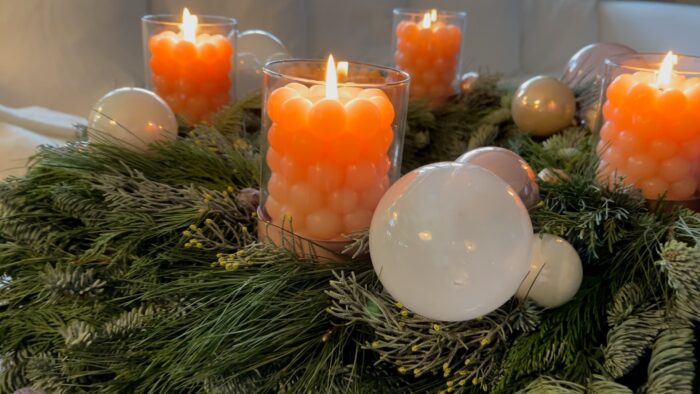 Adventskranz selber machen mit einer super einfachen Methode